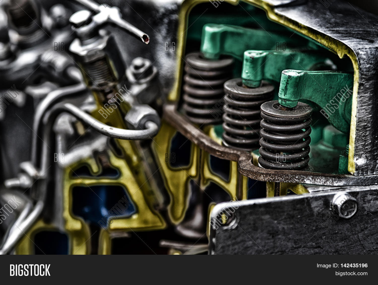 Piston Diesel Engine Image & Photo (Free Trial) | Bigstock