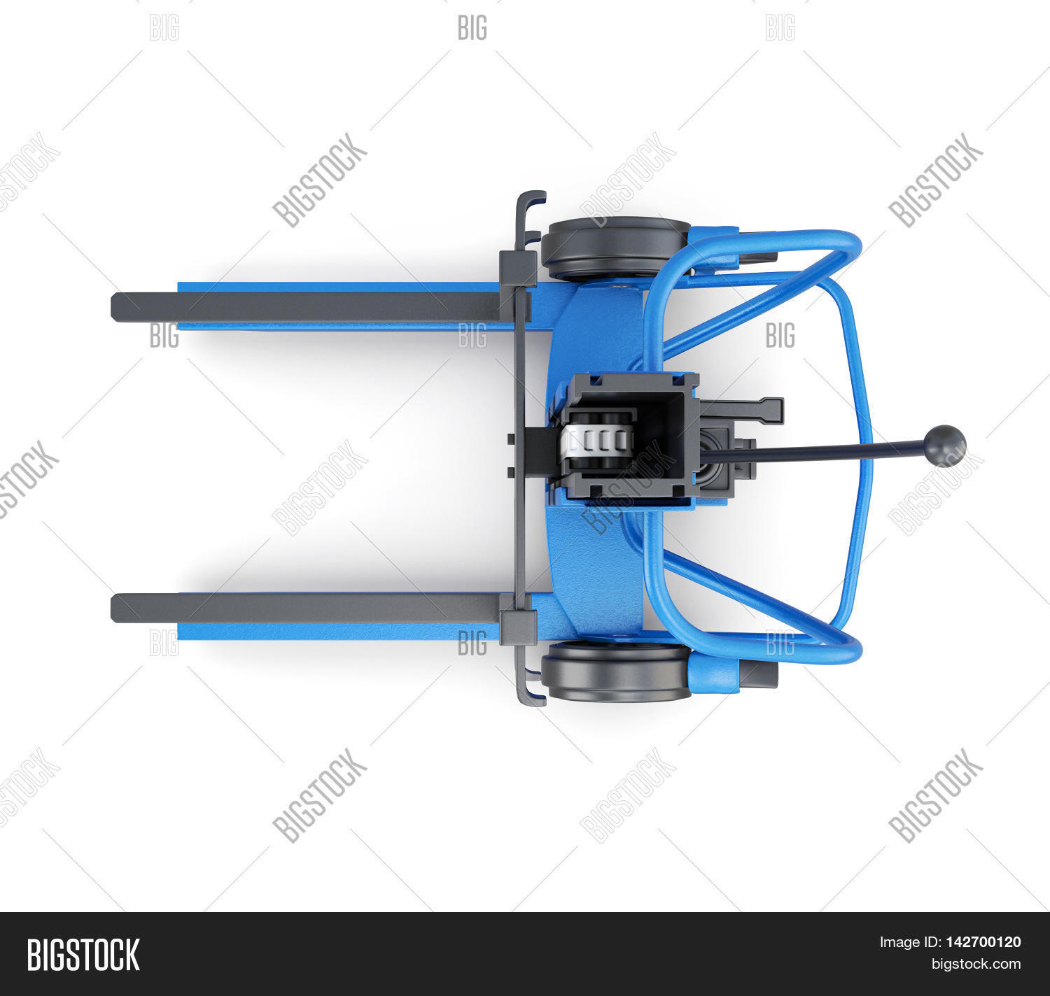 Forklift Top View Image & Photo (Free Trial) | Bigstock