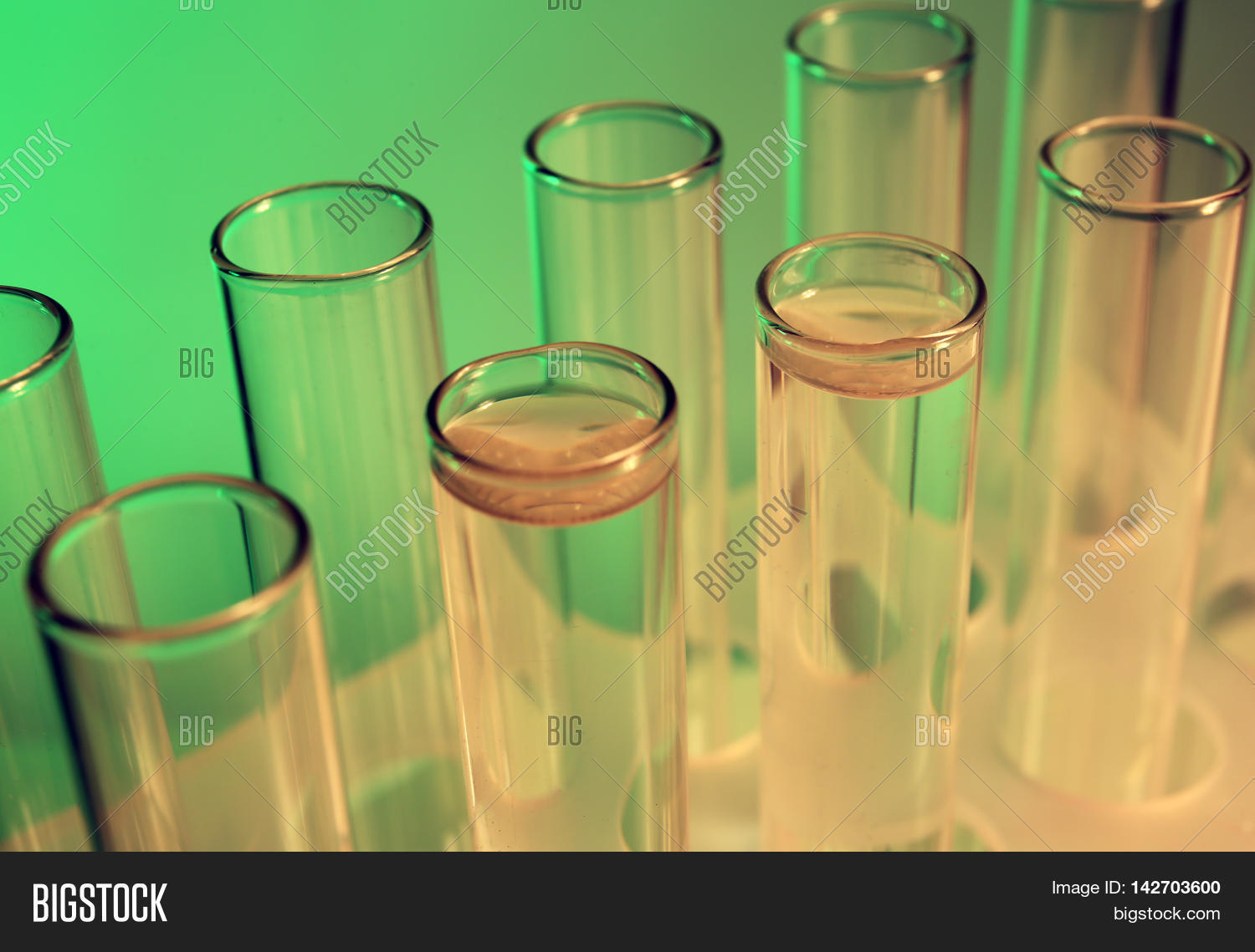 Test Tubes On Light Image & Photo (Free Trial) | Bigstock