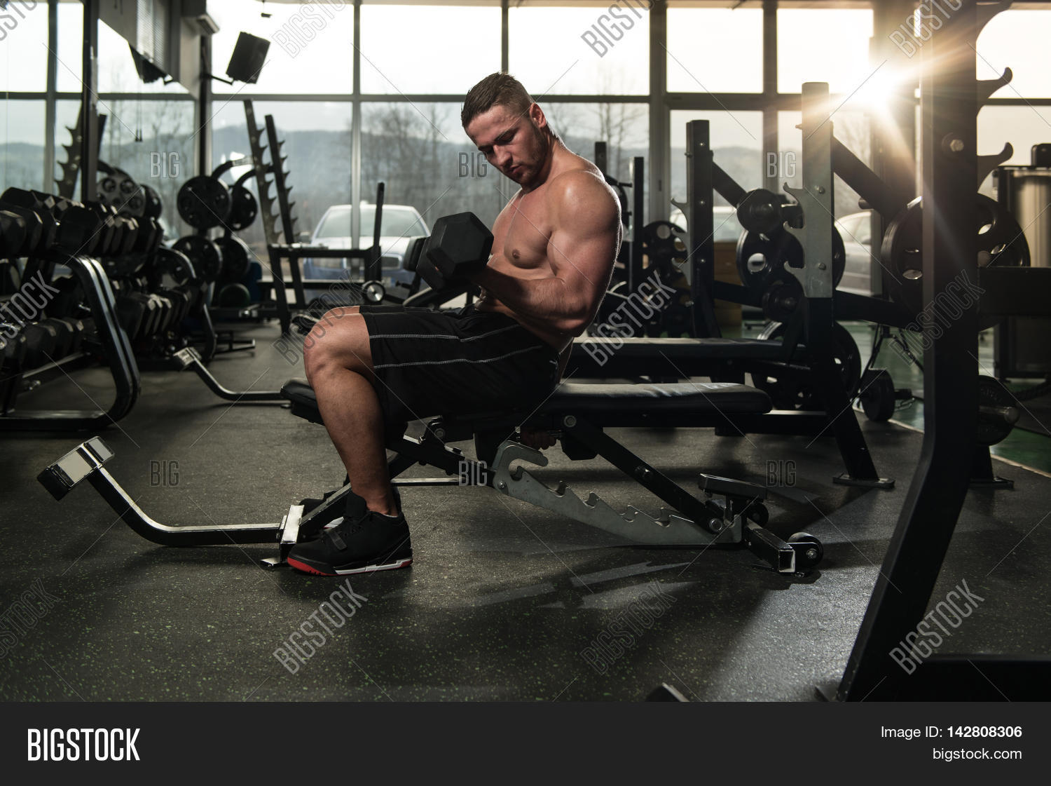 Young Man Exercise Image & Photo (Free Trial) | Bigstock