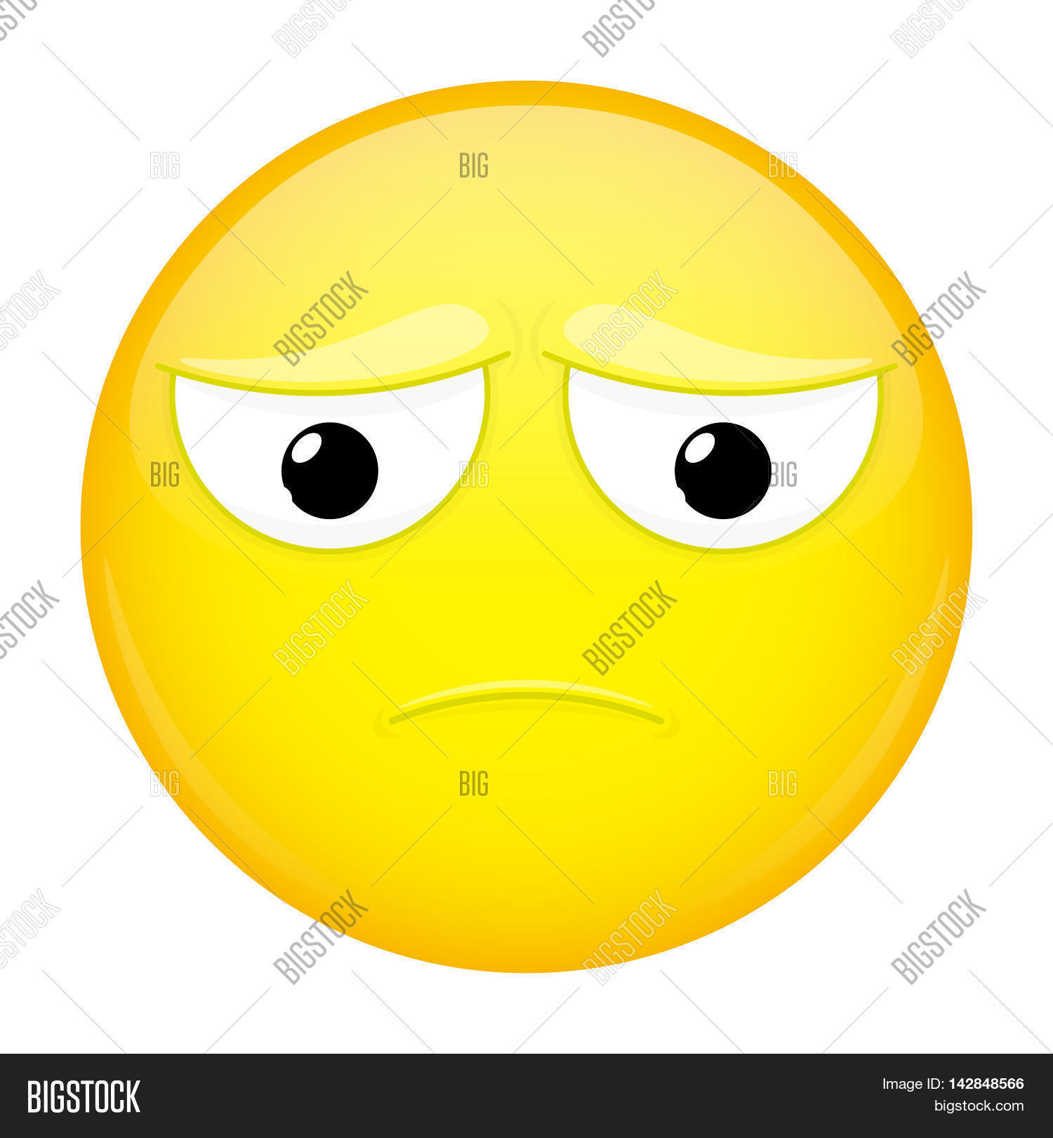 Sad Emoji. Bad Emotion Image & Photo (Free Trial) | Bigstock