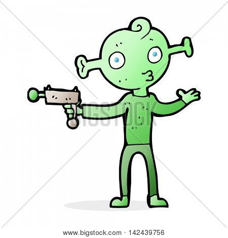 Cartoon Alien Ray Gun Image & Photo (Free Trial) | Bigstock