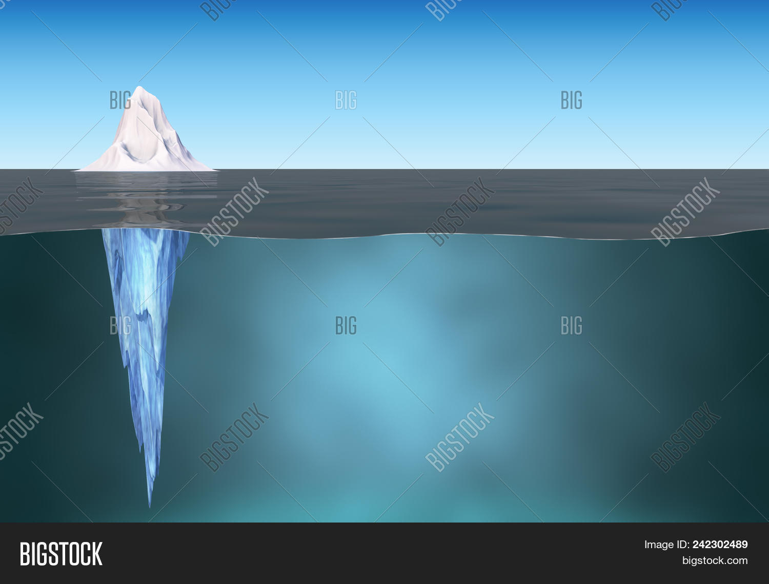 Iceberg Floating Water Image & Photo (Free Trial) | Bigstock