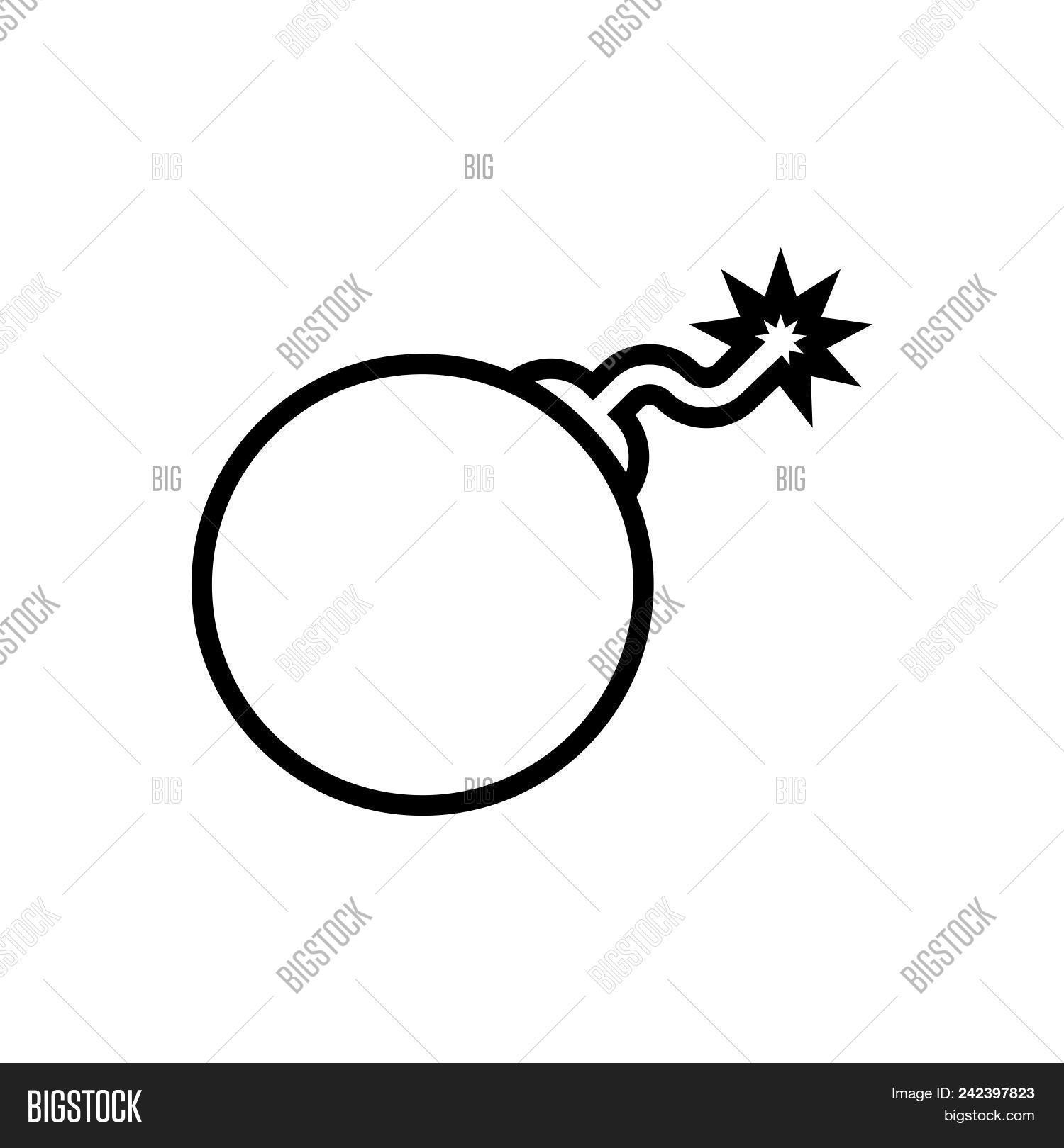 Falling Bomb Vector Vector & Photo (Free Trial) | Bigstock