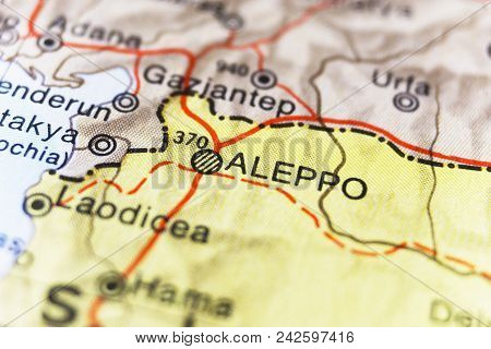 Aleppo Map. Close Shot Image & Photo (Free Trial) | Bigstock