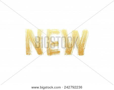 New Gold Text On Vector & Photo (Free Trial) | Bigstock