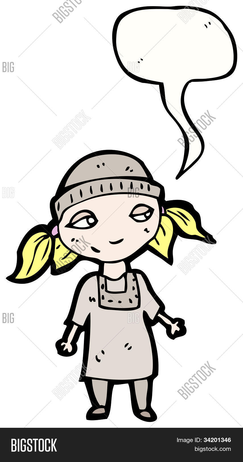 Cartoon Poor Girl Image & Photo (Free Trial) | Bigstock