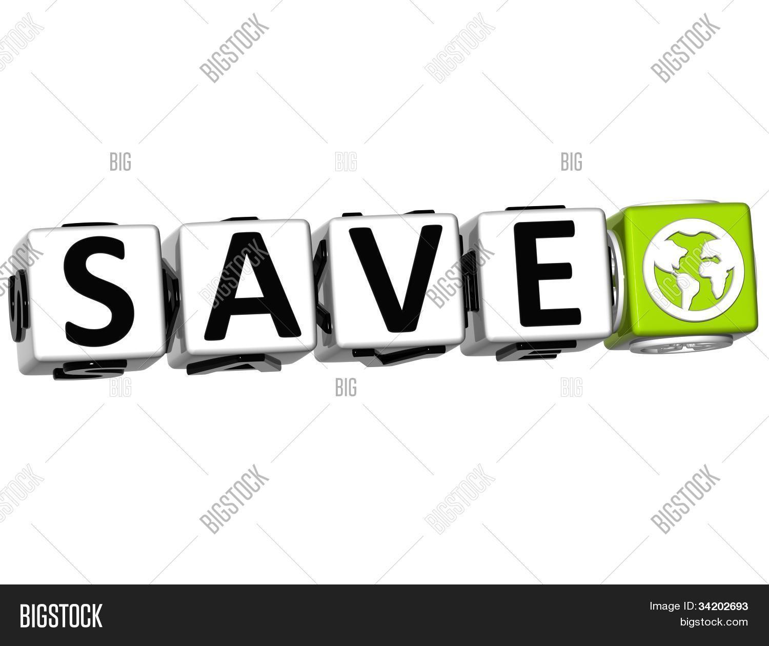 3D Save Button Click Image & Photo (Free Trial) | Bigstock