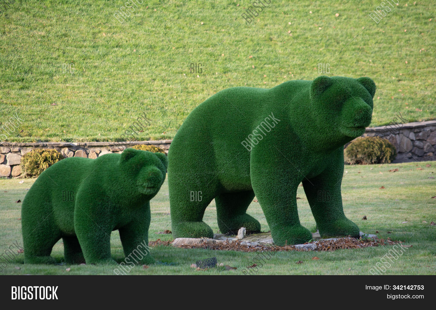 Topiary Sculpture Bear Image & Photo (Free Trial) | Bigstock