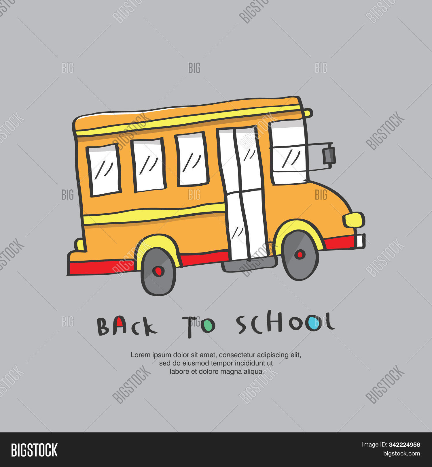 Cute School Bus Image & Photo (Free Trial) | Bigstock