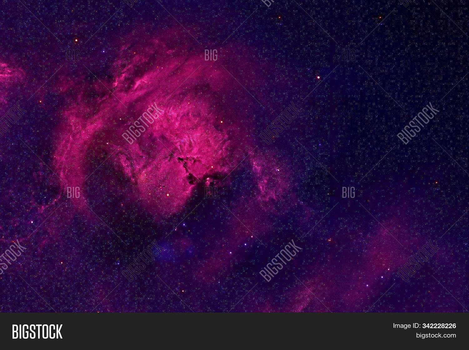 Red Cosmic Nebula, Image & Photo (Free Trial) | Bigstock