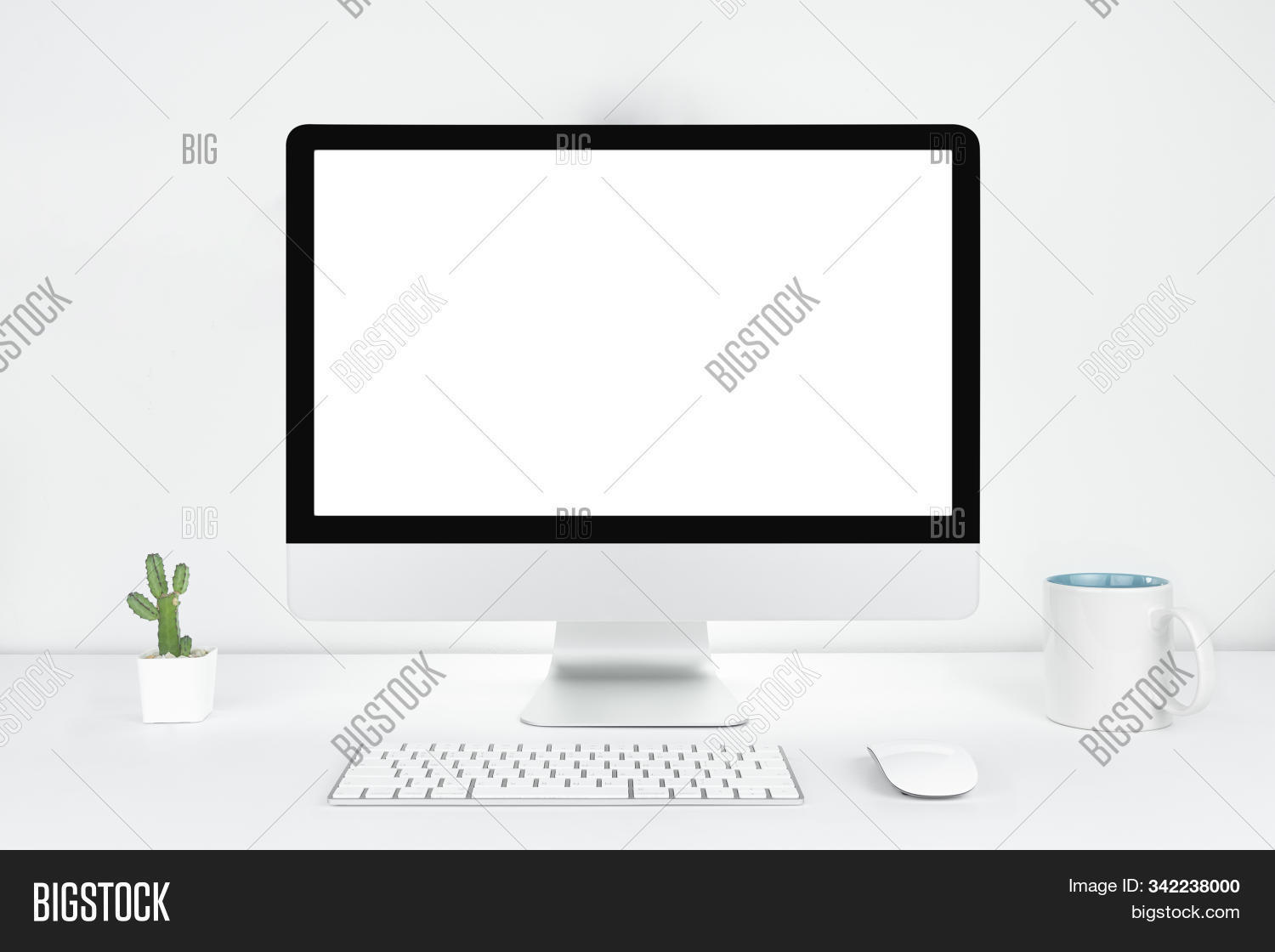 Computer Blank White Image & Photo (Free Trial) | Bigstock