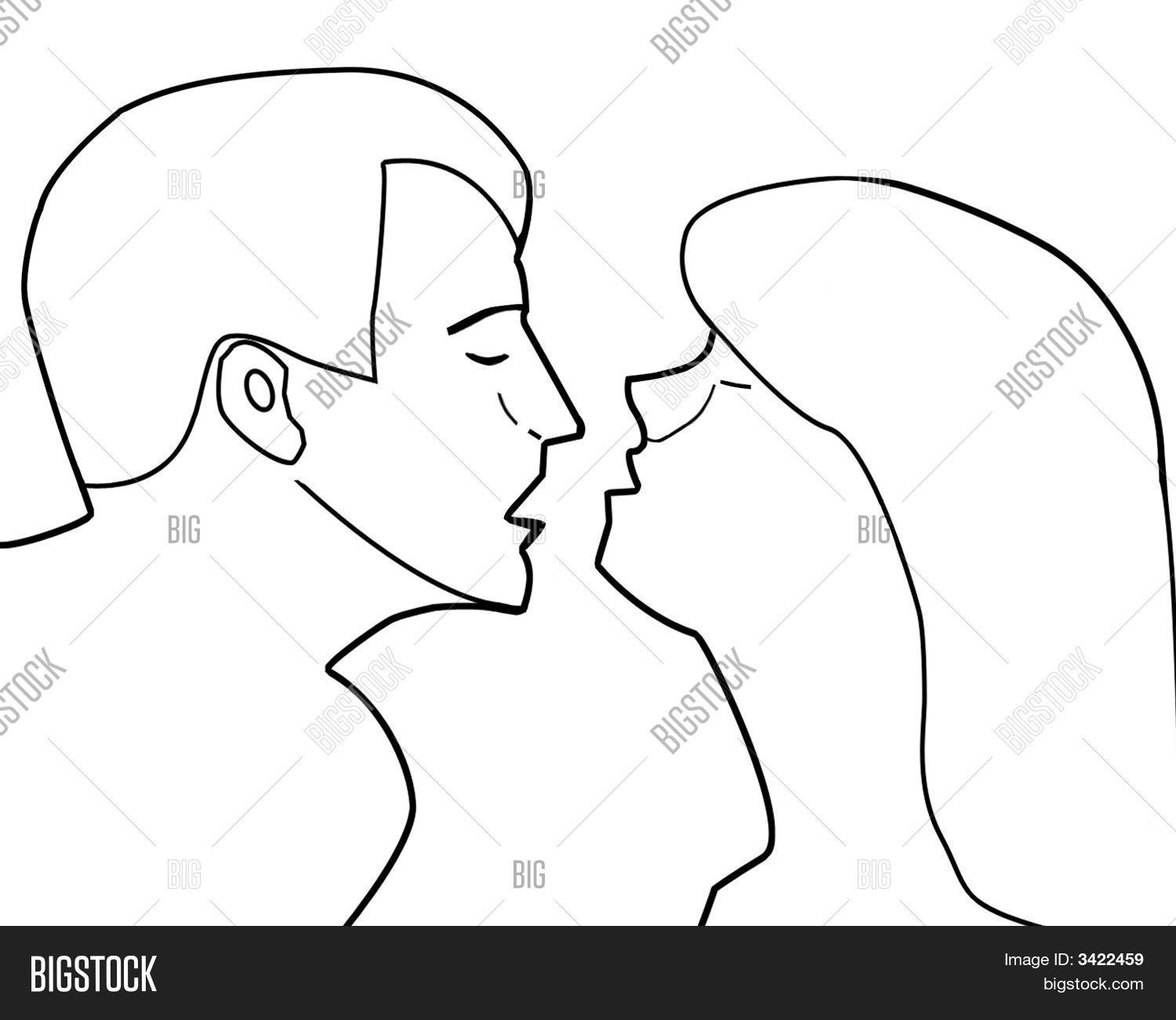 Couple Outline Image & Photo (Free Trial) | Bigstock
