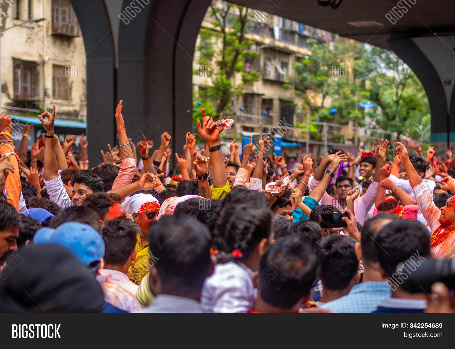 Devotees Dancing Bid Image & Photo (Free Trial) | Bigstock
