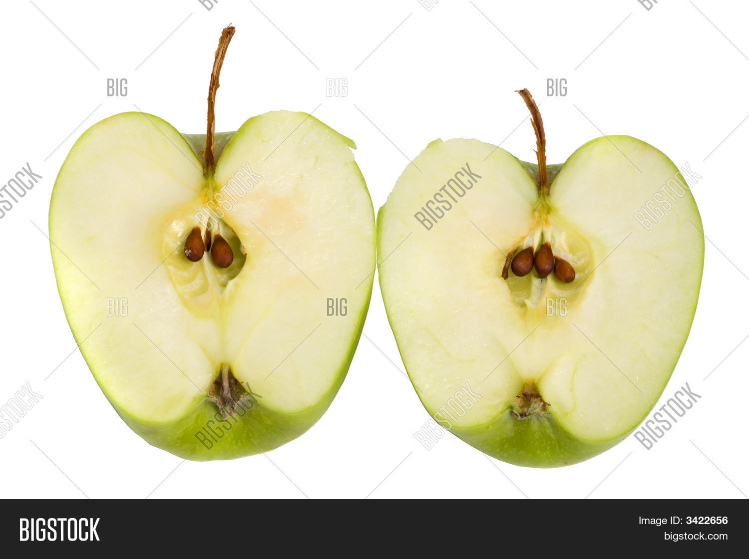 Apple Cut Into Half Image & Photo (Free Trial) | Bigstock