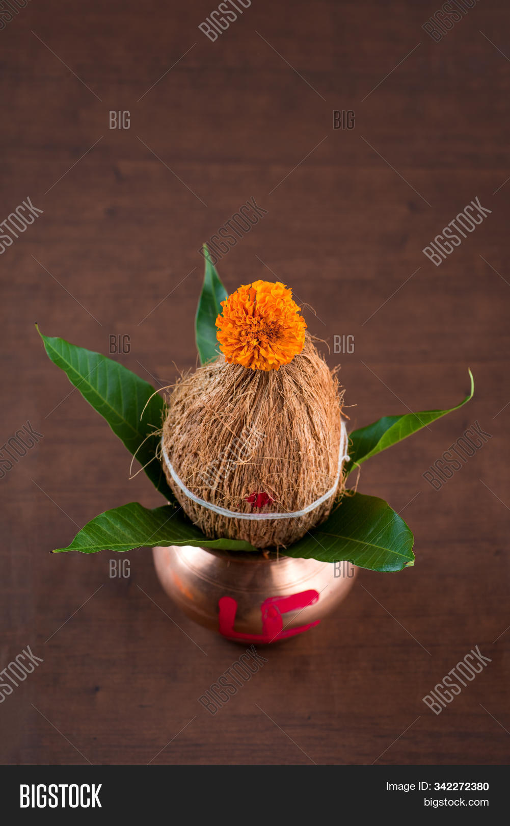 Copper Kalash Coconut Image & Photo (Free Trial) | Bigstock