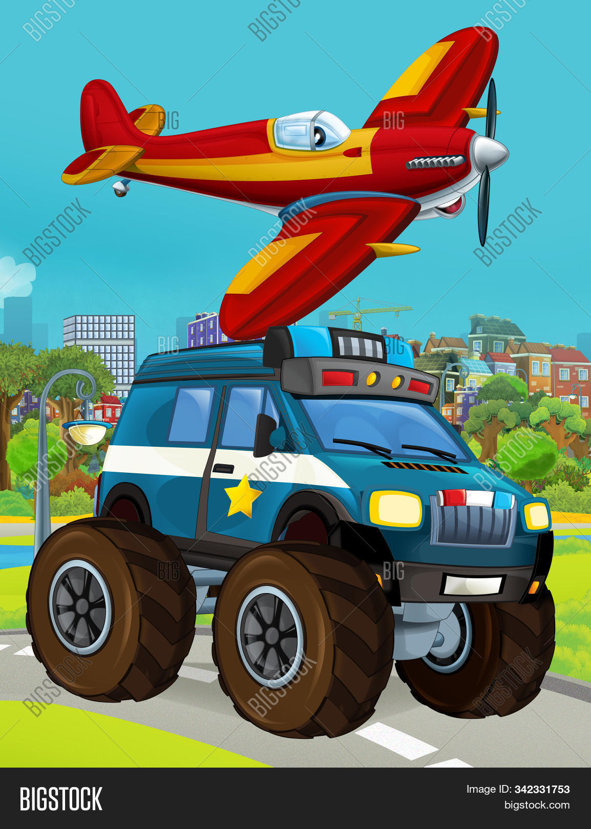 Cartoon Scene Police Image & Photo (Free Trial) | Bigstock