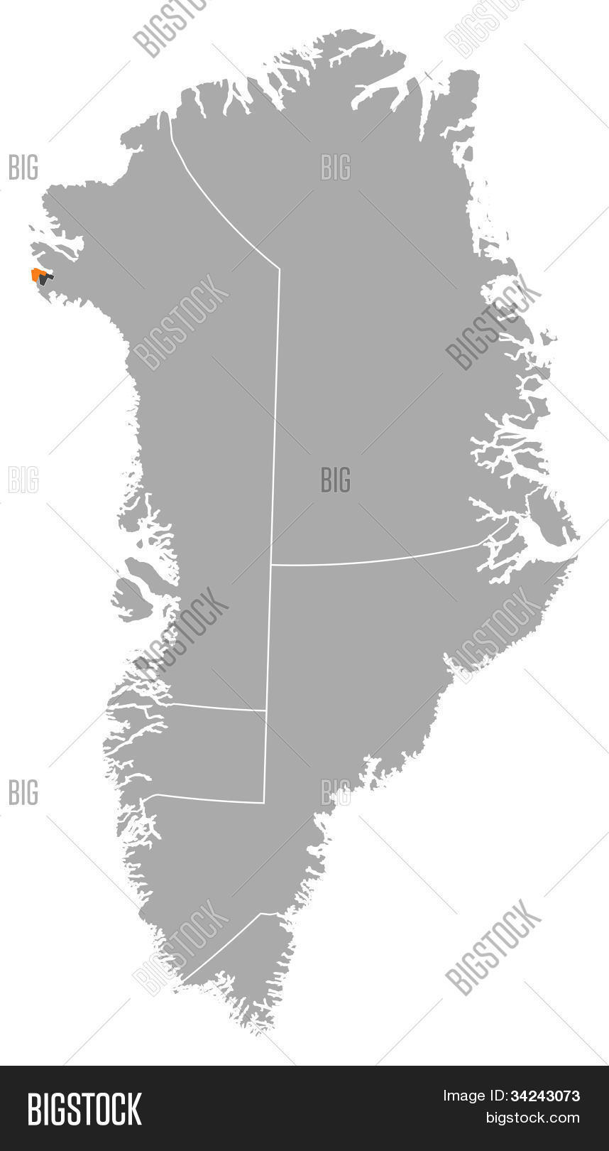 Map Greenland, Thule Image & Photo (Free Trial) | Bigstock