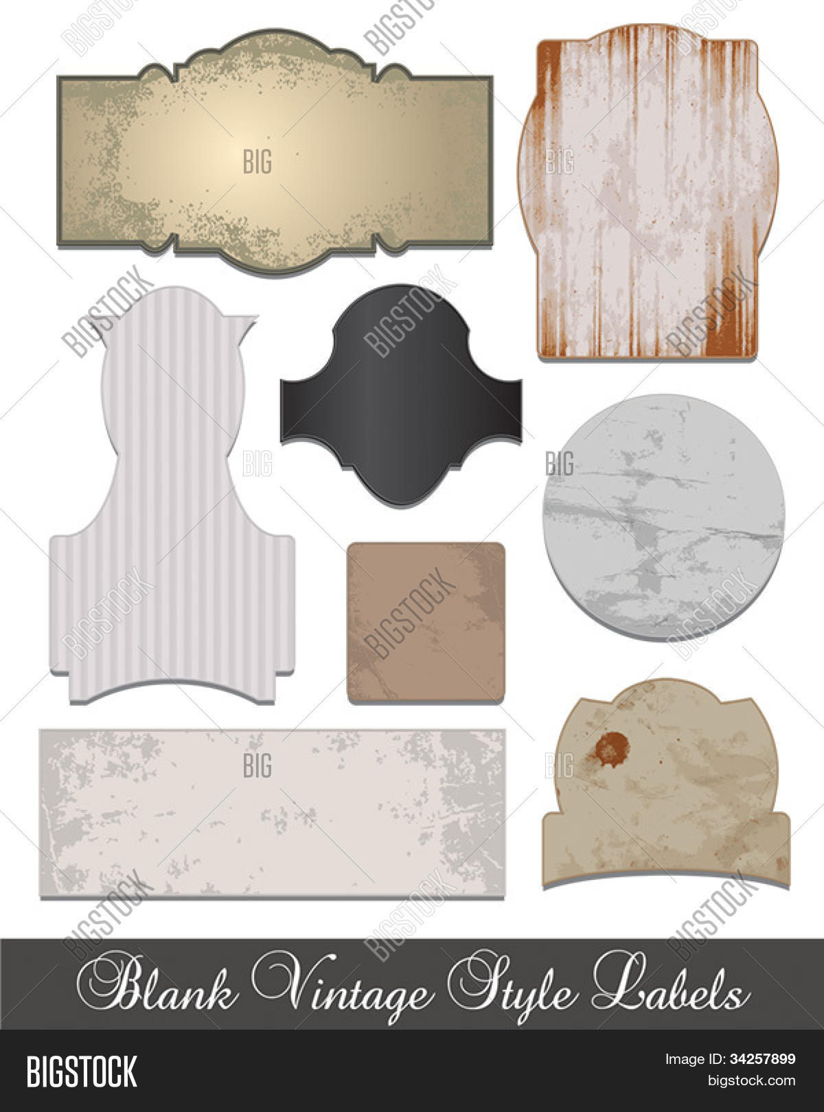 Vintage Style Blank Vector & Photo (Free Trial) | Bigstock