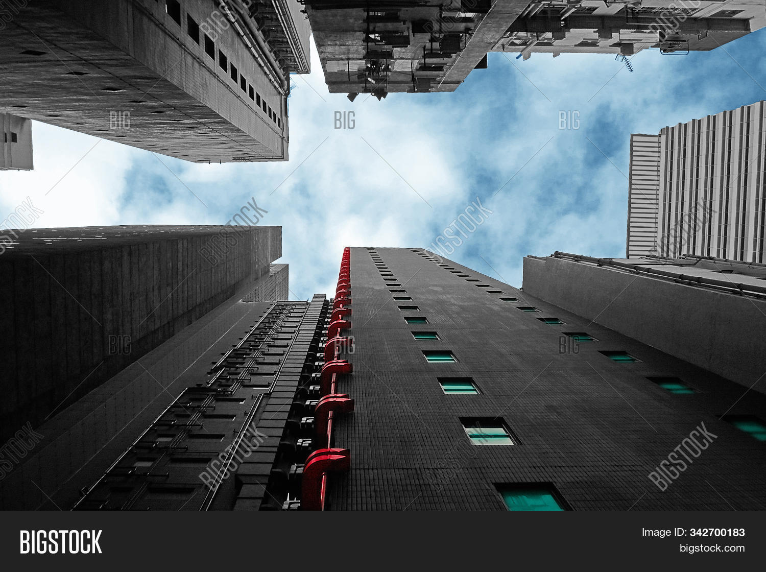 Sky Between Buildings Image & Photo (Free Trial) | Bigstock