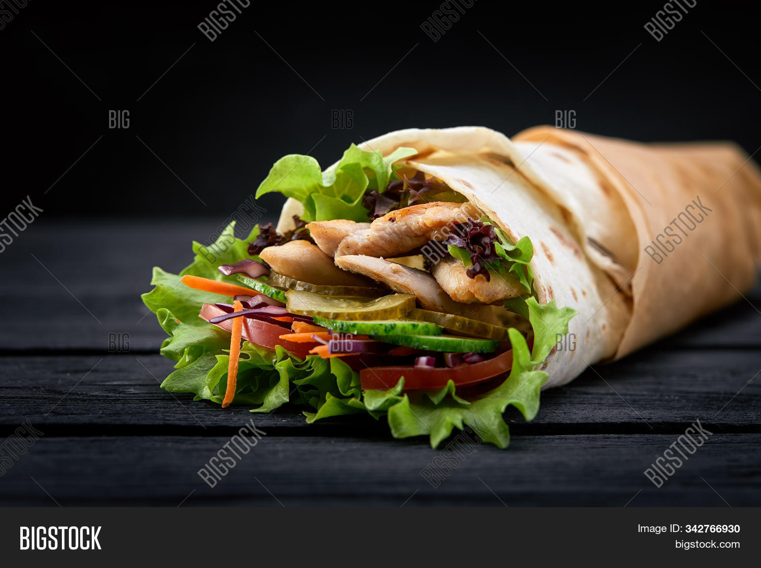 Shawarma Rolled Lavash Image & Photo (Free Trial) | Bigstock