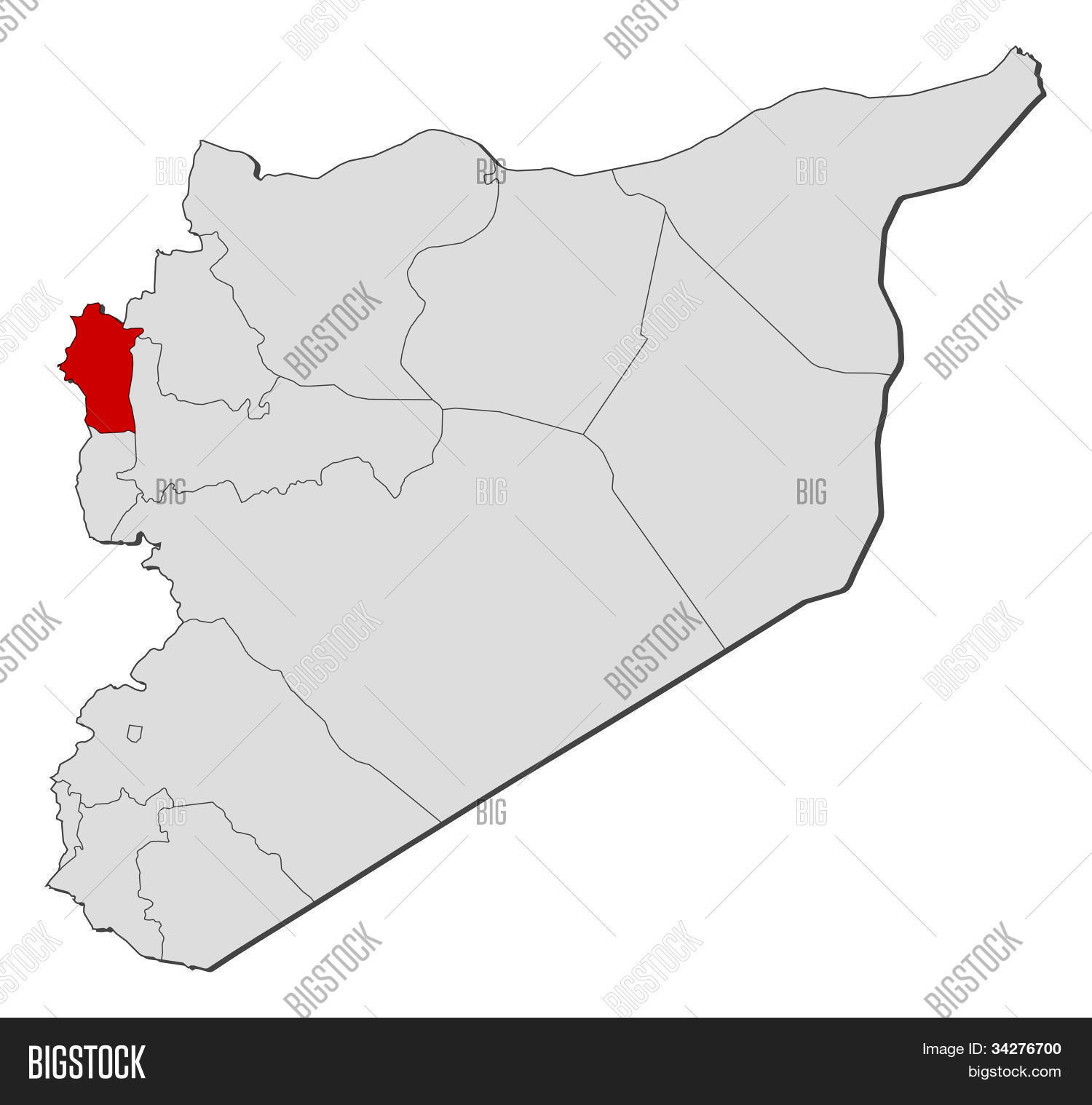Map Syria, Latakia Image & Photo (Free Trial) | Bigstock