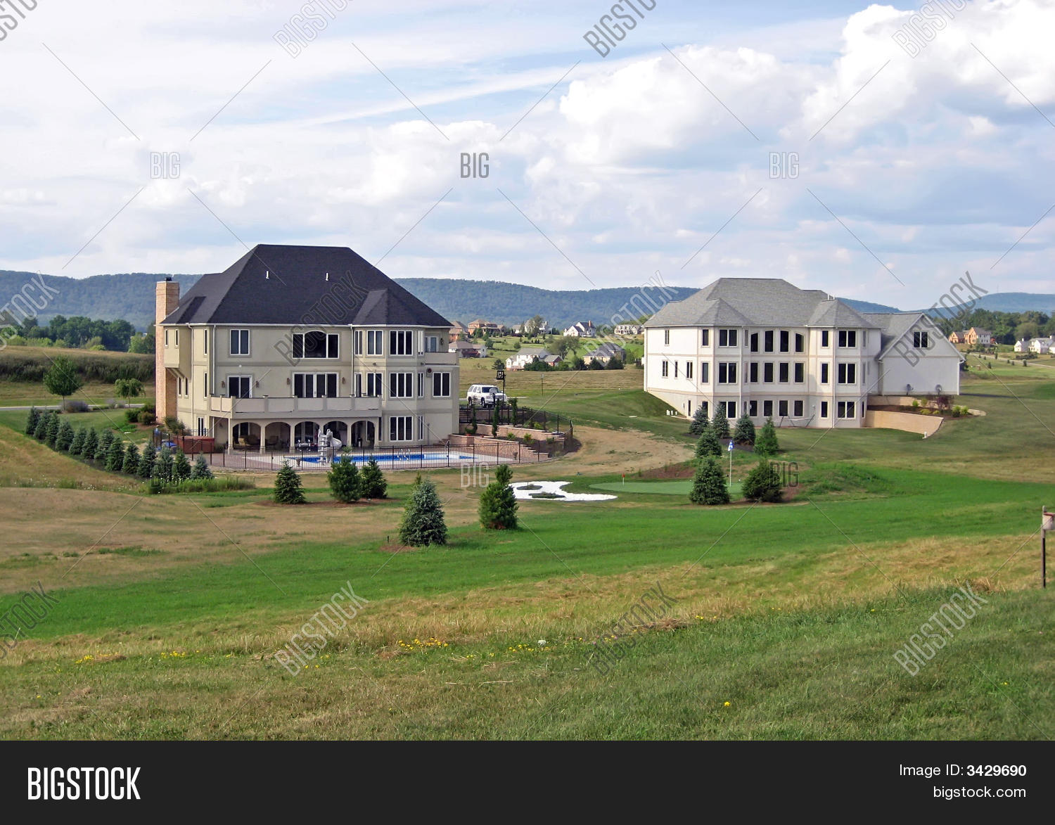 Mansions Mountains Image & Photo (Free Trial) | Bigstock