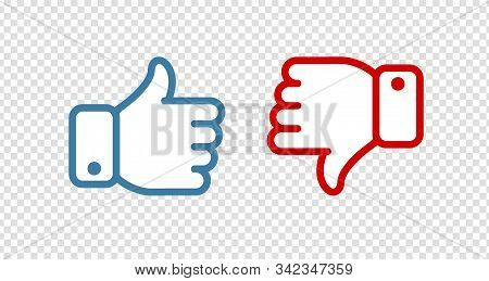 Like Dislike Symbol Vector & Photo (Free Trial) | Bigstock