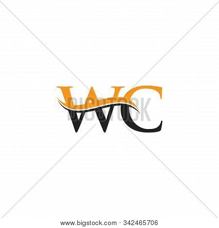 Initial Wc Letter Vector & Photo (Free Trial) | Bigstock