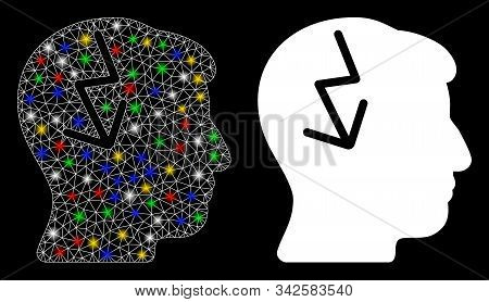 Vector y foto Glossy Mesh Brain (prueba gratis) | Bigstock