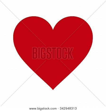 Red Heart Icon On Vector & Photo (Free Trial) | Bigstock