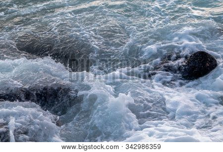 Rocks Surf By Beach Image & Photo (Free Trial) | Bigstock