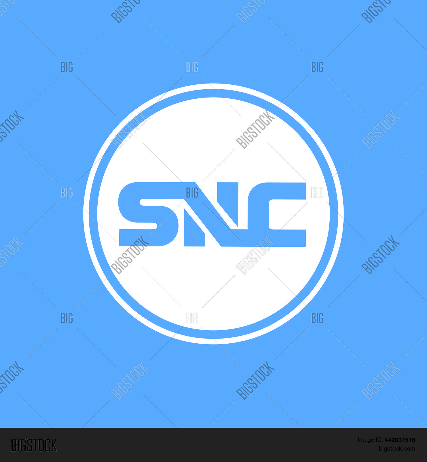 Snc Company Initial Vector & Photo (Free Trial) | Bigstock