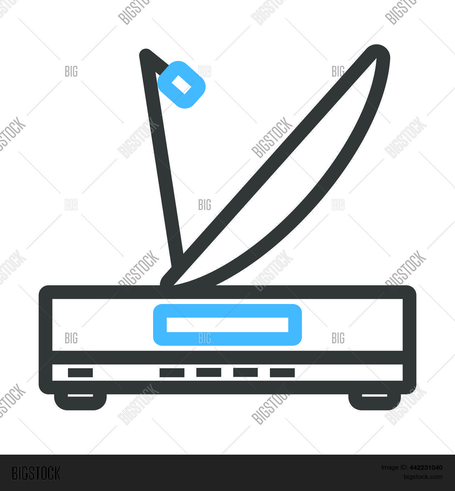 Satellite Receiver Vector & Photo (Free Trial) | Bigstock