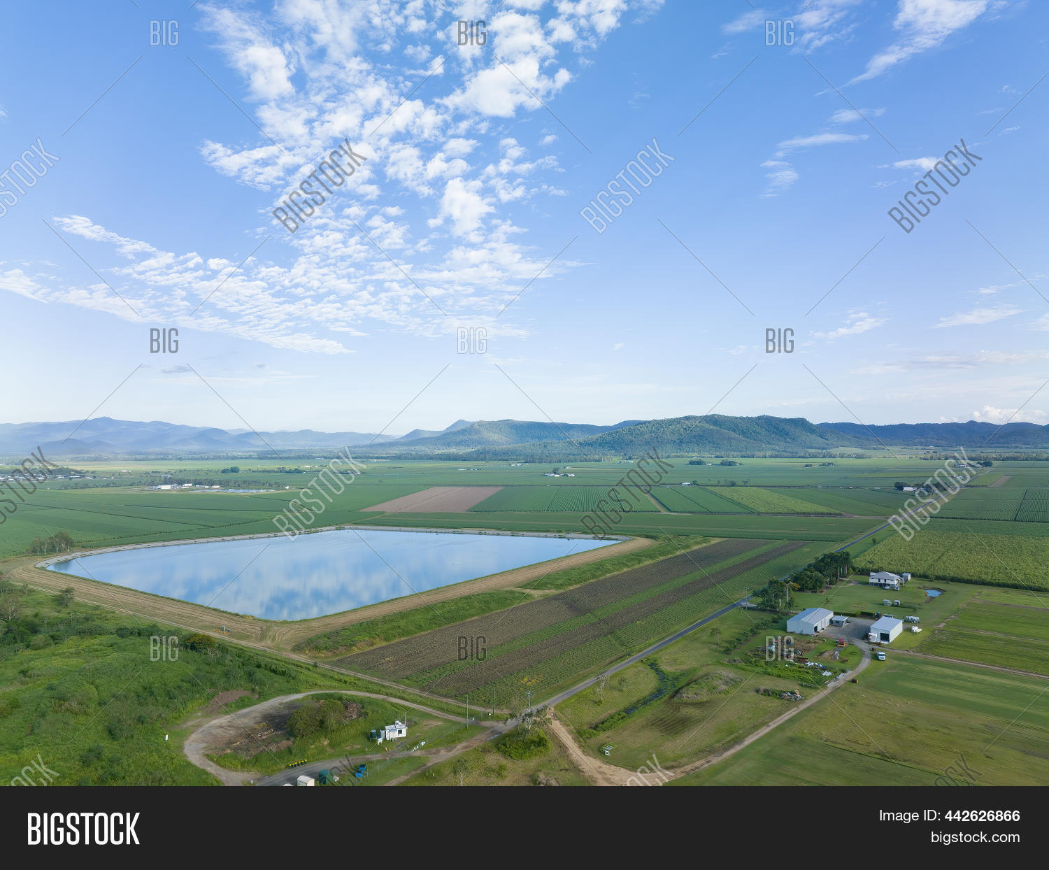 Rural Dam Amongst Image & Photo (Free Trial) | Bigstock
