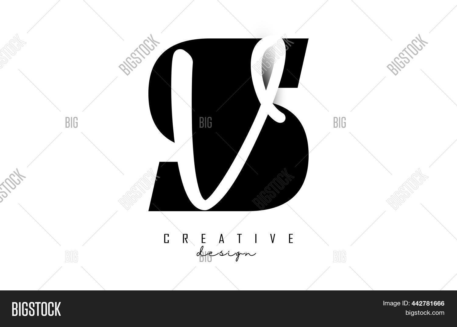 Letters Sv Logo Vector & Photo (Free Trial) | Bigstock