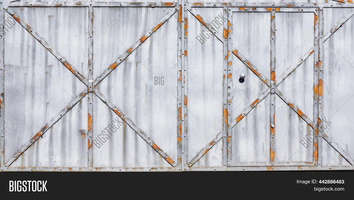 Metal Door Texture. Image & Photo (Free Trial) | Bigstock