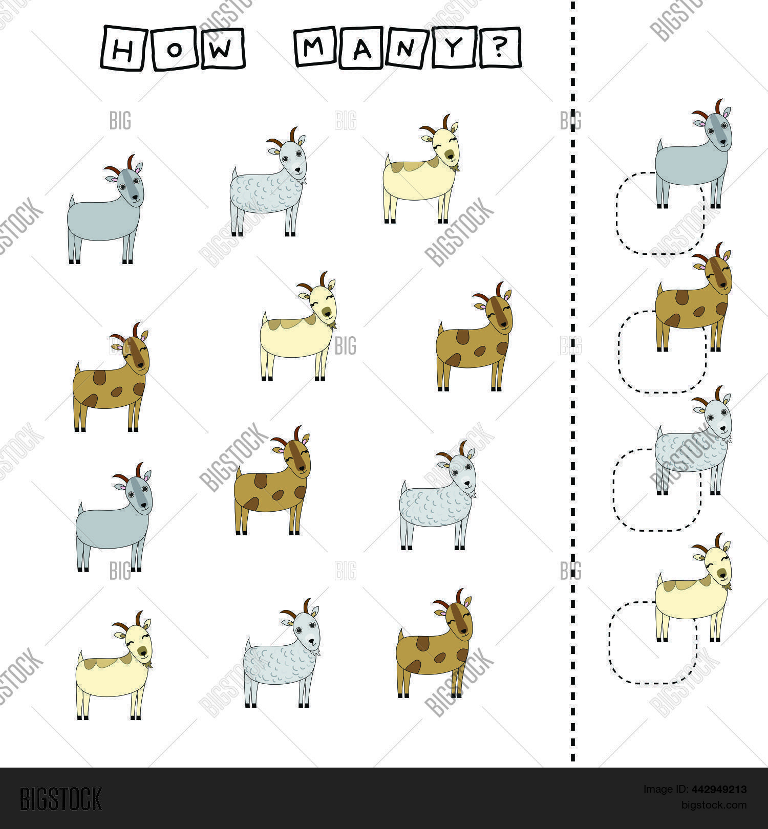 Counting Game Vector & Photo (Free Trial) | Bigstock