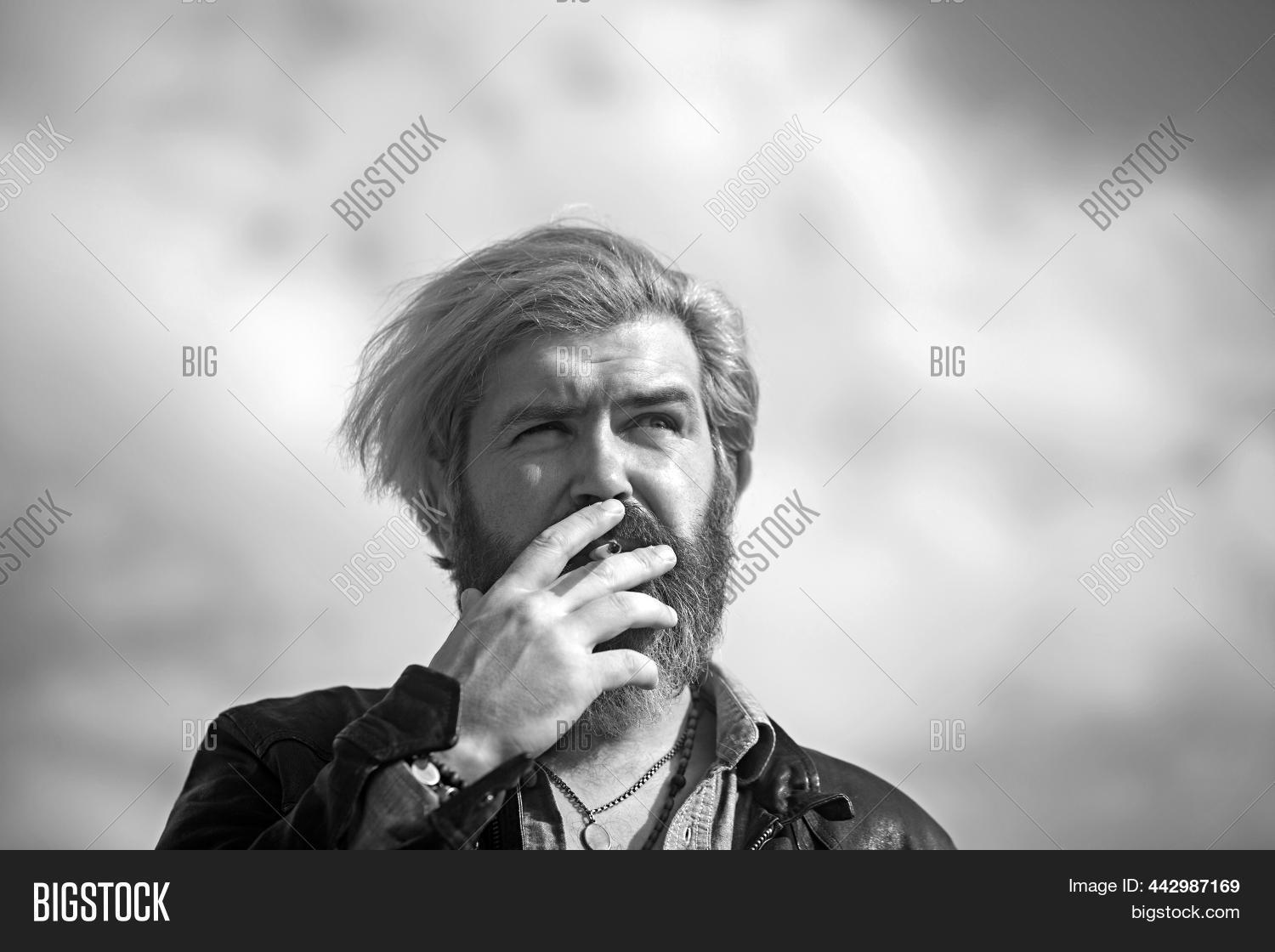 Fashion Man Smoking On Image & Photo (Free Trial) | Bigstock