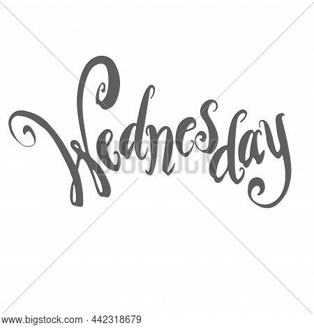 Wednesday Lettering Vector & Photo (Free Trial) | Bigstock
