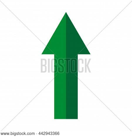 Green Straight Arrow Vector & Photo (Free Trial) | Bigstock