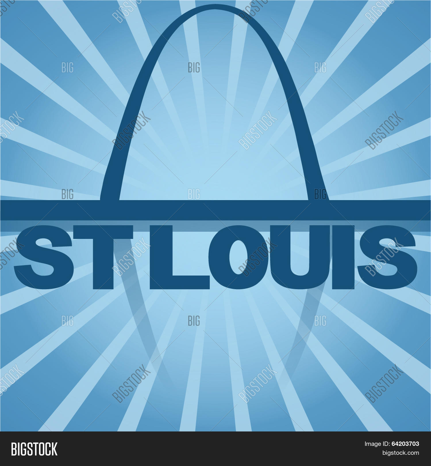 St Louis Skyline Vector & Photo (Free Trial) | Bigstock