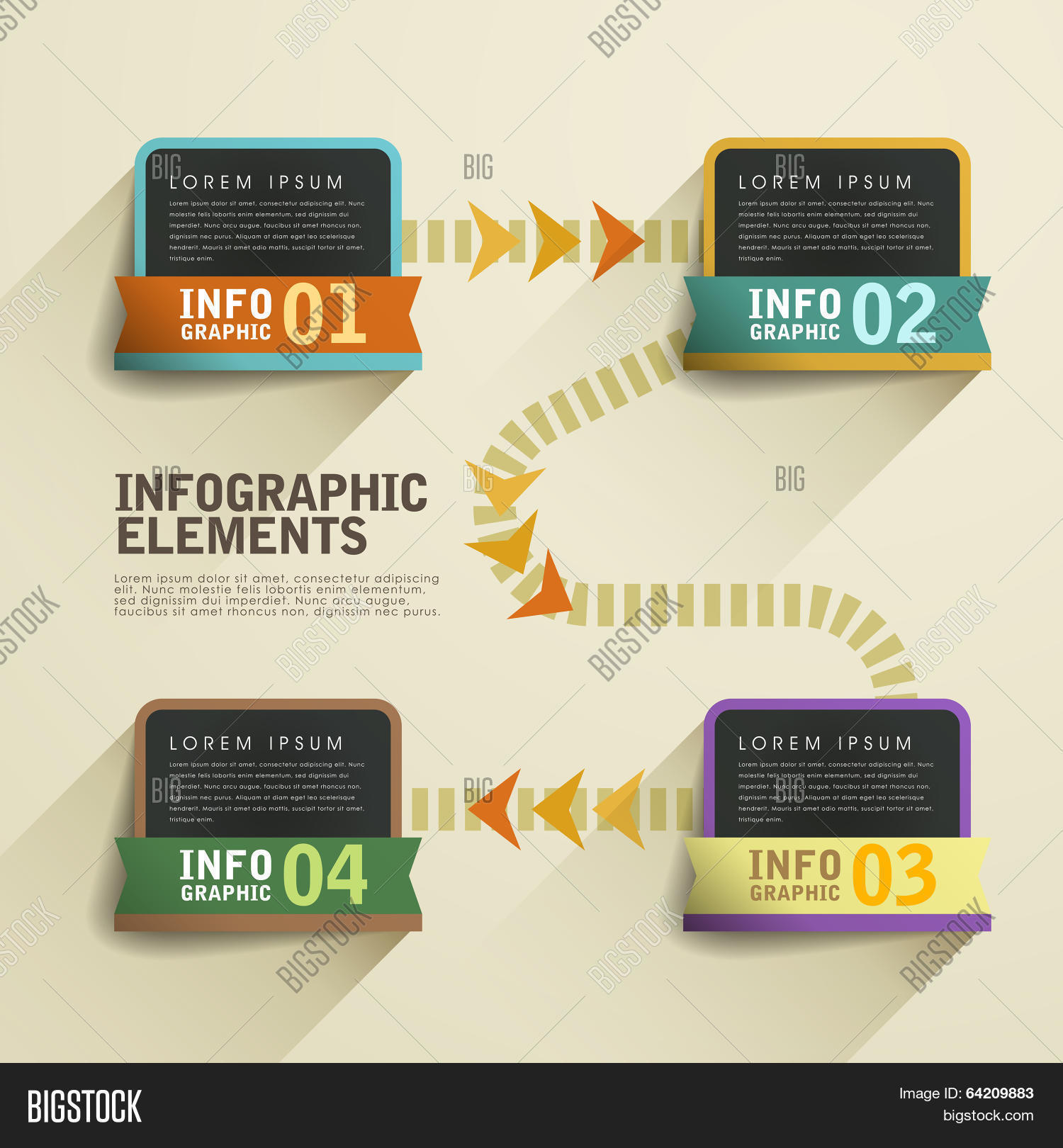 Retro Flow Chart Vector & Photo (Free Trial) | Bigstock