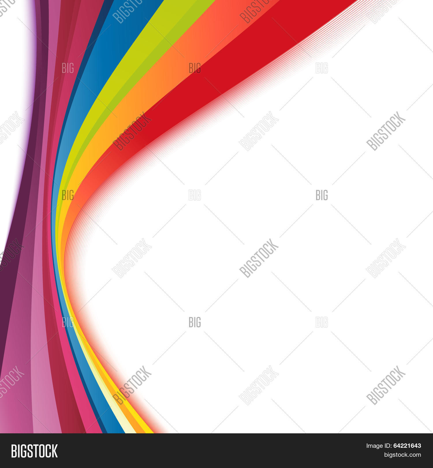Bright Rainbow Swoosh Vector & Photo (Free Trial) | Bigstock