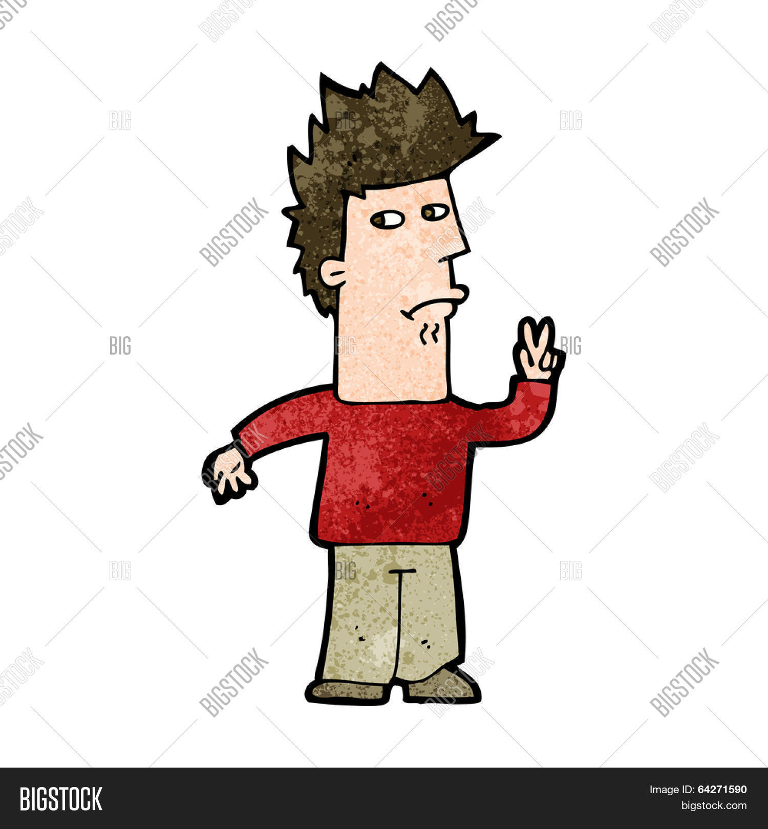 Cartoon Man Giving Vector & Photo (Free Trial) | Bigstock
