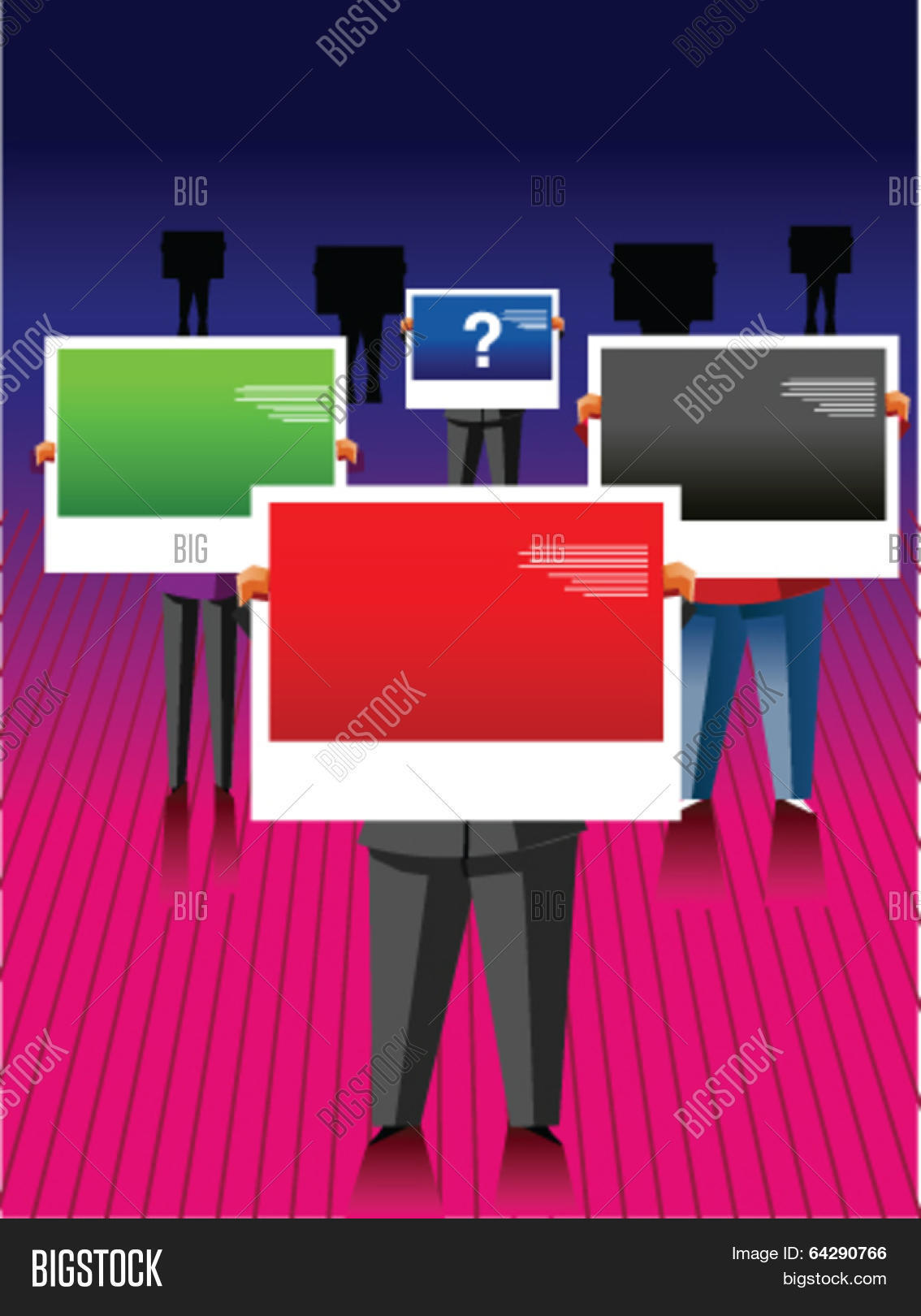 Group Unidentifiable Vector & Photo (Free Trial) | Bigstock