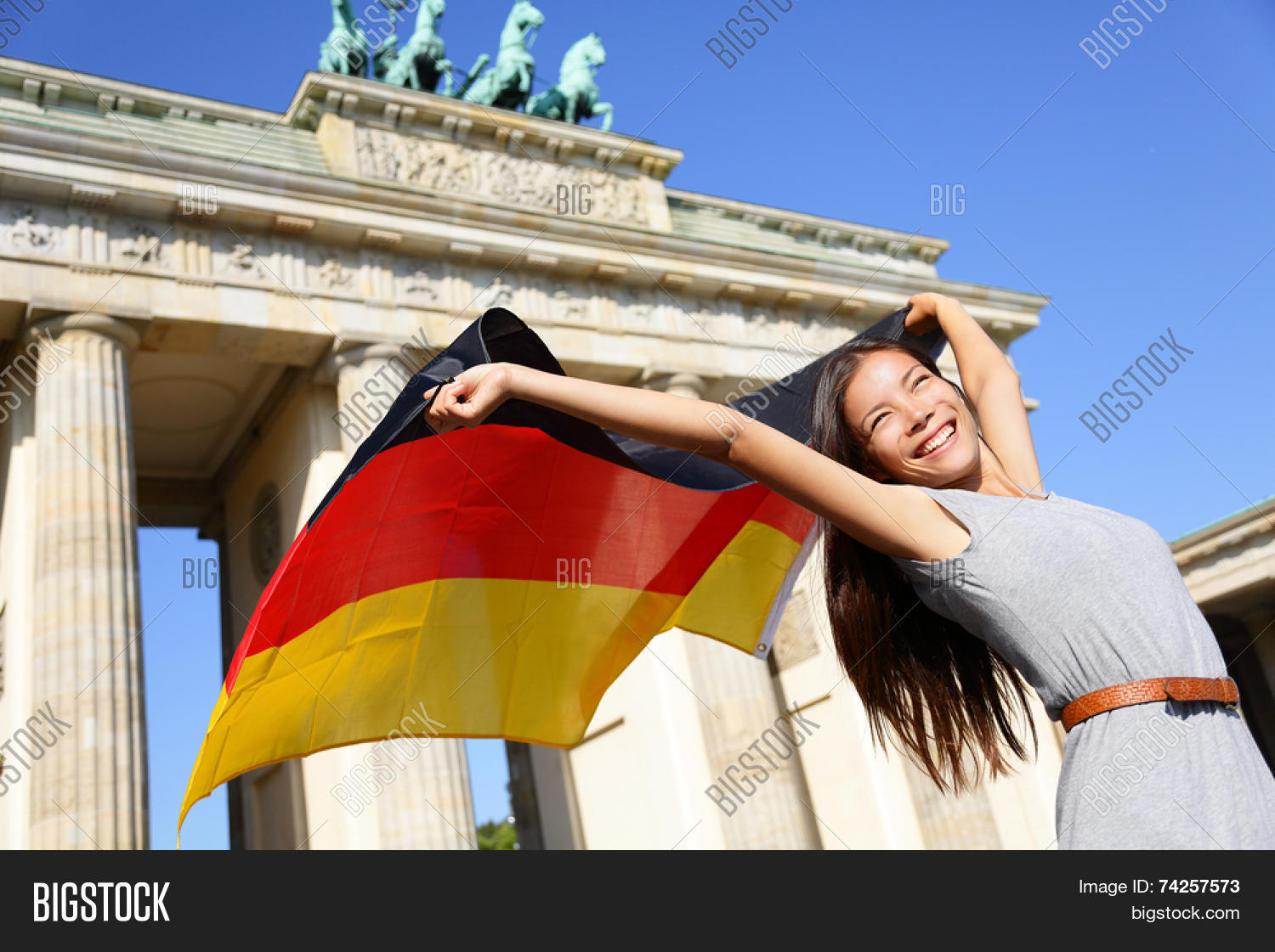 German Flag - Woman Image & Photo (Free Trial) | Bigstock