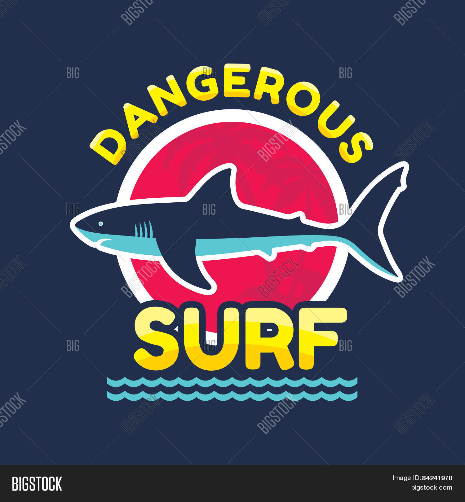 Dangerous Surf - Vector & Photo (Free Trial) | Bigstock