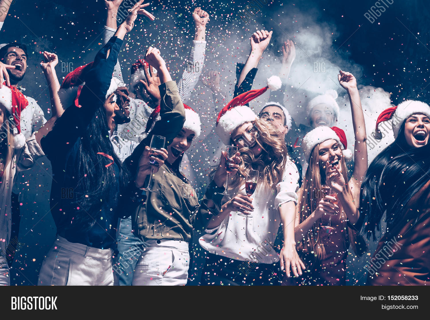 Christmas Fun. Group Image & Photo (Free Trial) | Bigstock