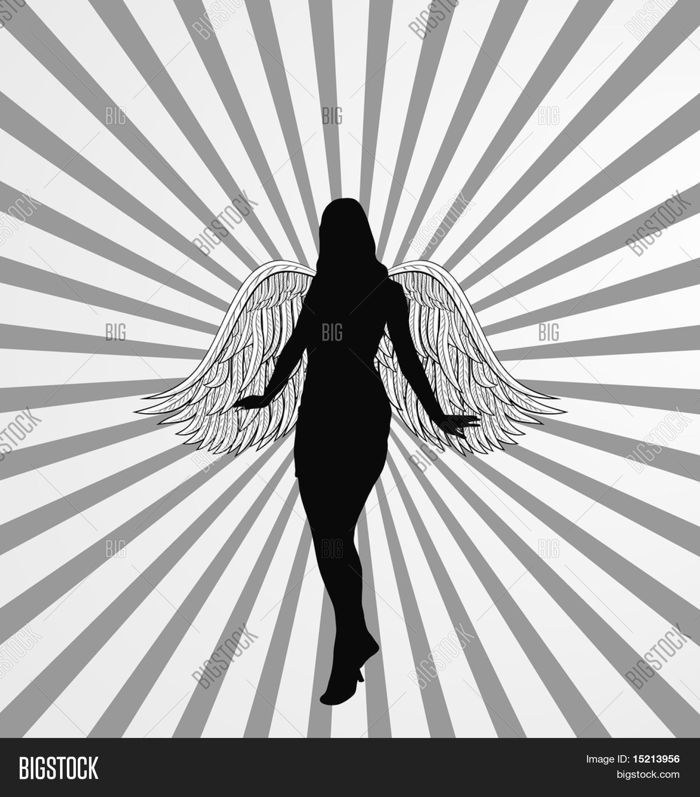 Vector Girl Angel Vector & Photo (Free Trial) | Bigstock